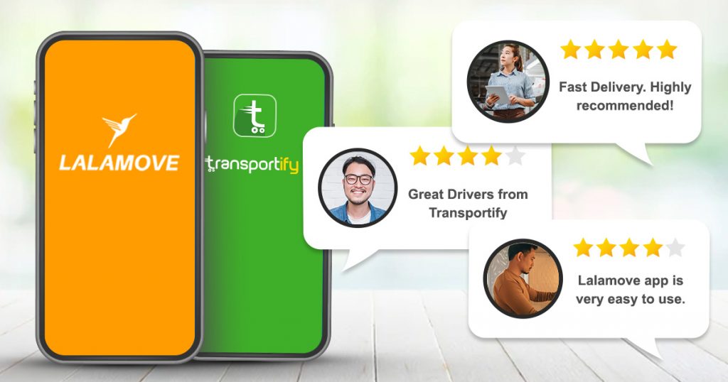 Delivery App Customer Reviews: A Lalamove and Transportify Comparison